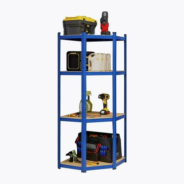 Ktaxon 6-Tier Heavy Duty Chrome Metal Corner Shelf - Free Standing ...