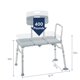 Drive Medical Plastic Tub Transfer Bench with Adjustable Backrest ...