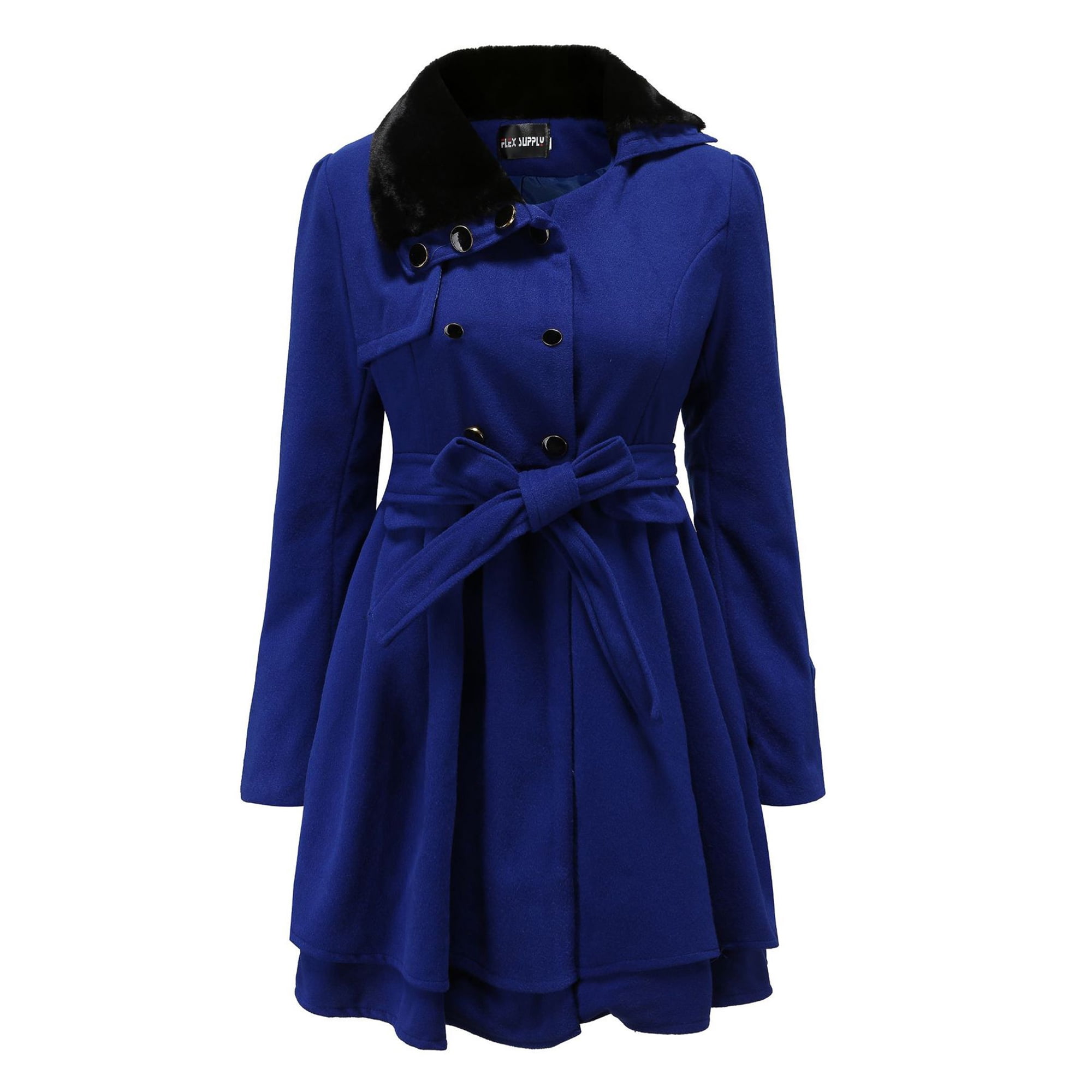 Click here for Bellella Ladies Casual Wool Pea Coat Long Sleeve S... prices