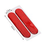 4Pcs/Set Car Reflective Sticker 3D Epoxy Self-adhesive Weather ...
