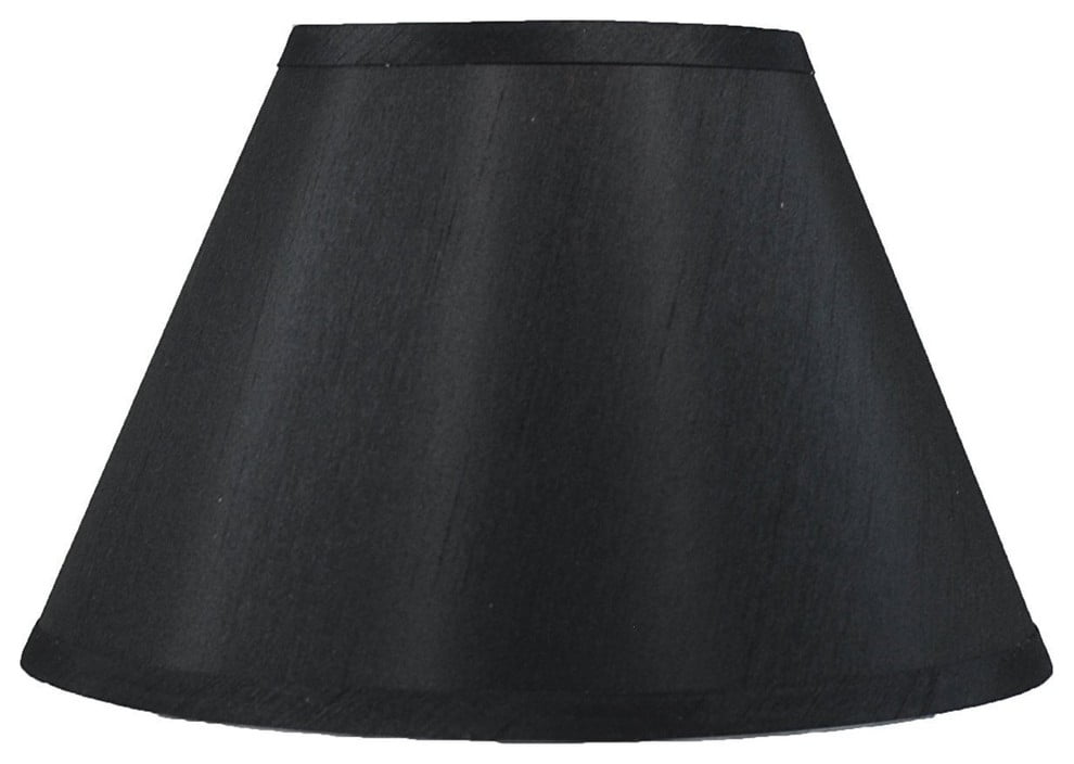 Urbanest Faux Silk Lamp Shade, 12-inch, Black - Walmart.com