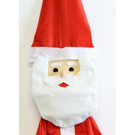 Set of 4 Stuffable Santa Claus 4' Holiday Christmas Outdoor Porch Yard ...