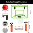 BUDALGA Glow in The Dark Mini Basketball Hoop, Over the Door Indoor ...