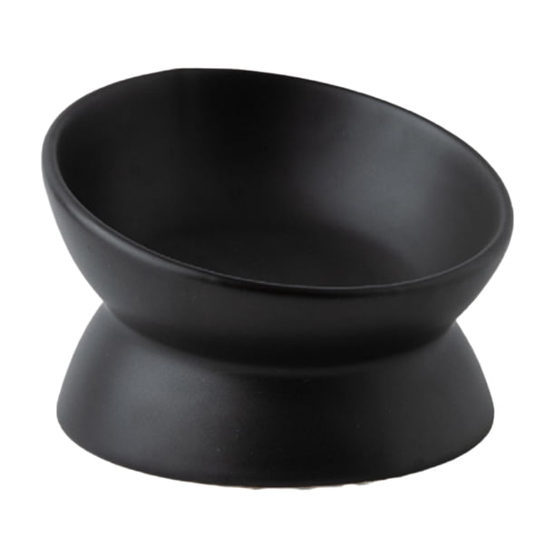 Ceramic Cat Bowls,Tilted Elevated Cat Food Bowl,Porcelain Pet Feeder ...