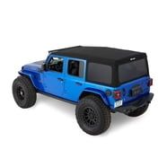 Bestop 53901-17 Halftop Soft Top Fits select: 2015-2018 JEEP WRANGLER ...