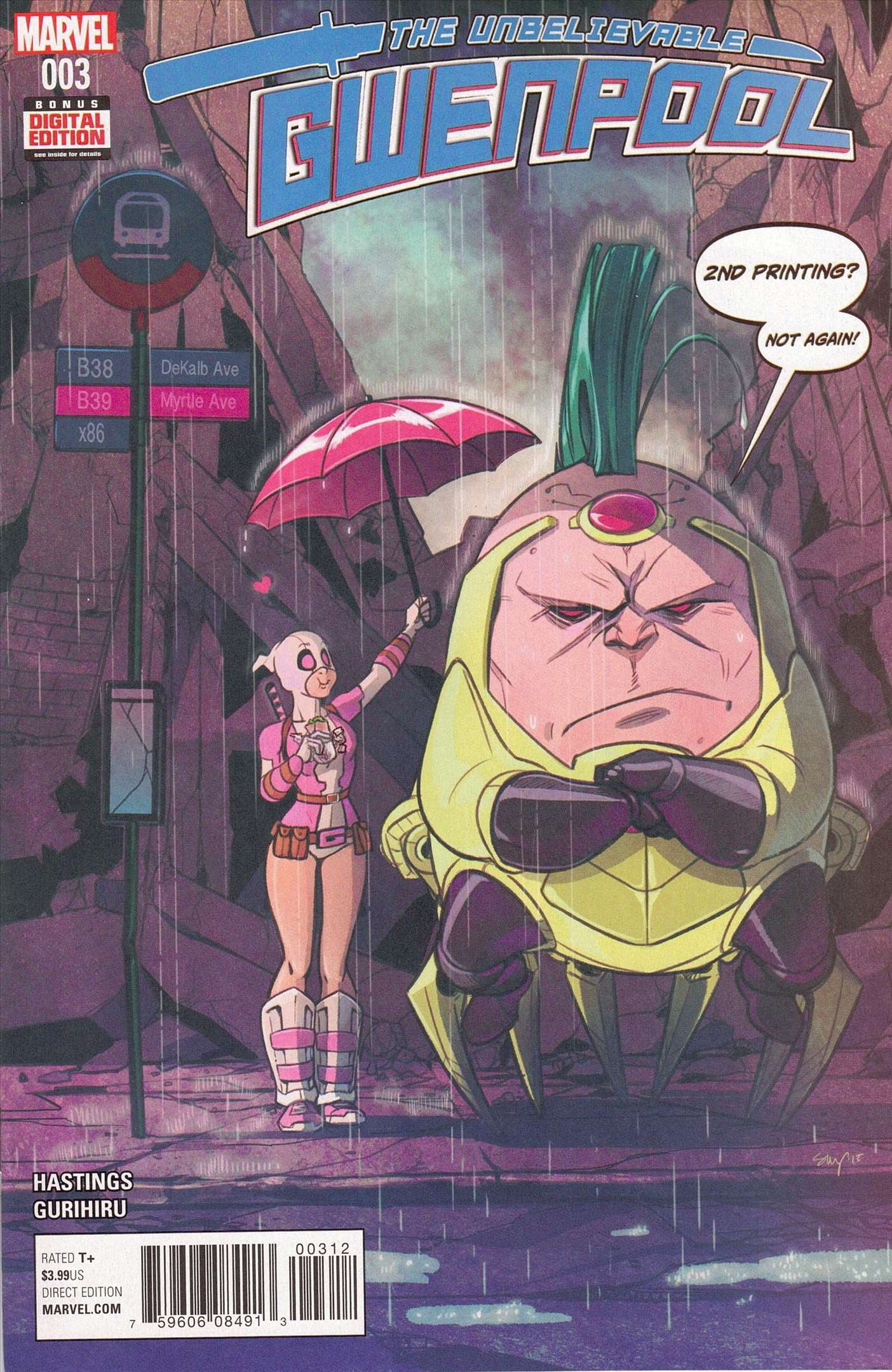 Unbelievable Gwenpool, The #3 (2nd) VF ; Marvel Comic Book - Walmart.com