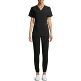 Scrubstar Women's Seasonal Solid Contrast Jogger Scrub Pants - Walmart.com