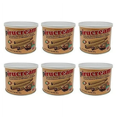 Pirucream Premium Chocolate Hazelnut Filled Wafer, 10.59 oz - Pack of 3 ...