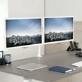 VIVO White Dual Monitor Desk Mount Adjustable Stand, Fits Screens up to ...