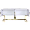 Meridian Furniture Beth Solid Wood Sideboard/Buffet in White Lacquer ...