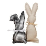 Naierhg 2Pcs Adorable Rabbit Shape Fabric Art Decor Animal Style Cute ...