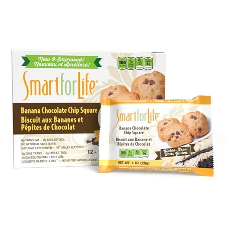 Smart for Life Gluten Free Banana Chocolate Chip Diet Cookies 12 Ct ...