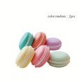 2pcs Portable Macron Jewelry Box Set - Stylish Multi-Purpose Storage ...