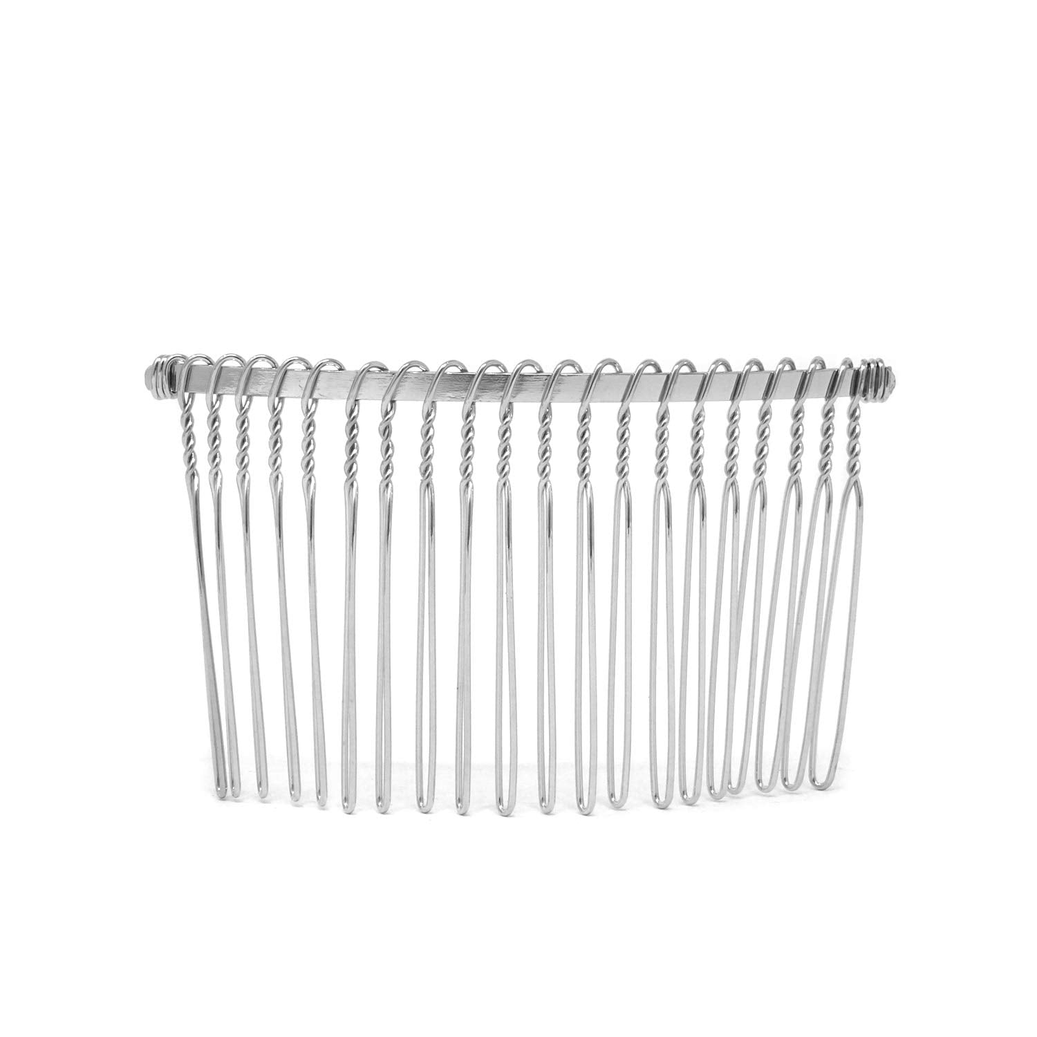 6PCS Silver Fancy DIY Hair Clips Metal Wire Hair Combs Bridal Wedding ...
