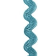 The Pioneer Woman Teal Topaz Polyester Ric Rac Trim Ribbon, 5/8" x 25 ...