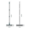 3 in 1 Long Handle Bathroom Cleaning Brush with Wiper,180° Rotate for ...