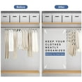 Pants Hangers, 6 Pack Trousers Skirt Hangers with Clips, 4 Tier Metal ...
