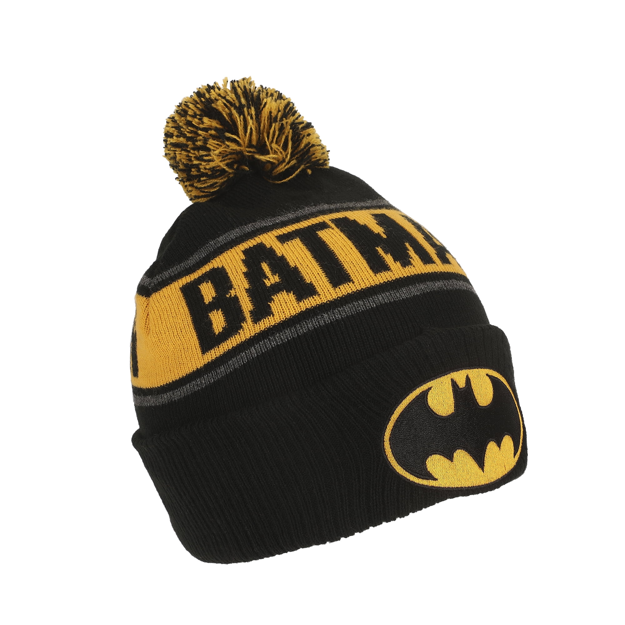 Click here for Bioworld Batman Logo & Name Text Black Cuff Beanie prices