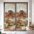 Autumn Mountains Window Privacy Film, Orange Valley River Rustic ...