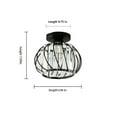 Crystal ceiling light, modern semi-recessed ceiling lighting fixture ...