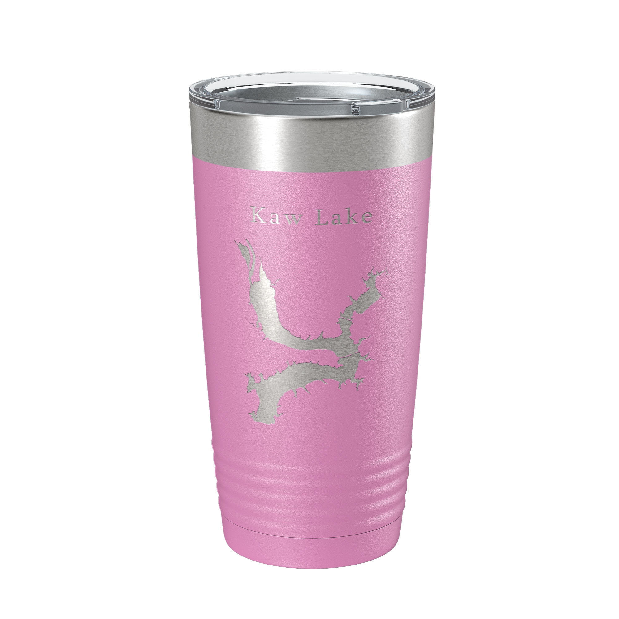 Kaw Lake Map Tumbler Travel Mug Insulated Laser Engraved Coffee Cup ...