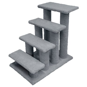 SmileMart 34.5" H Cat Tree Tower with Condo and Perches, Beige ...