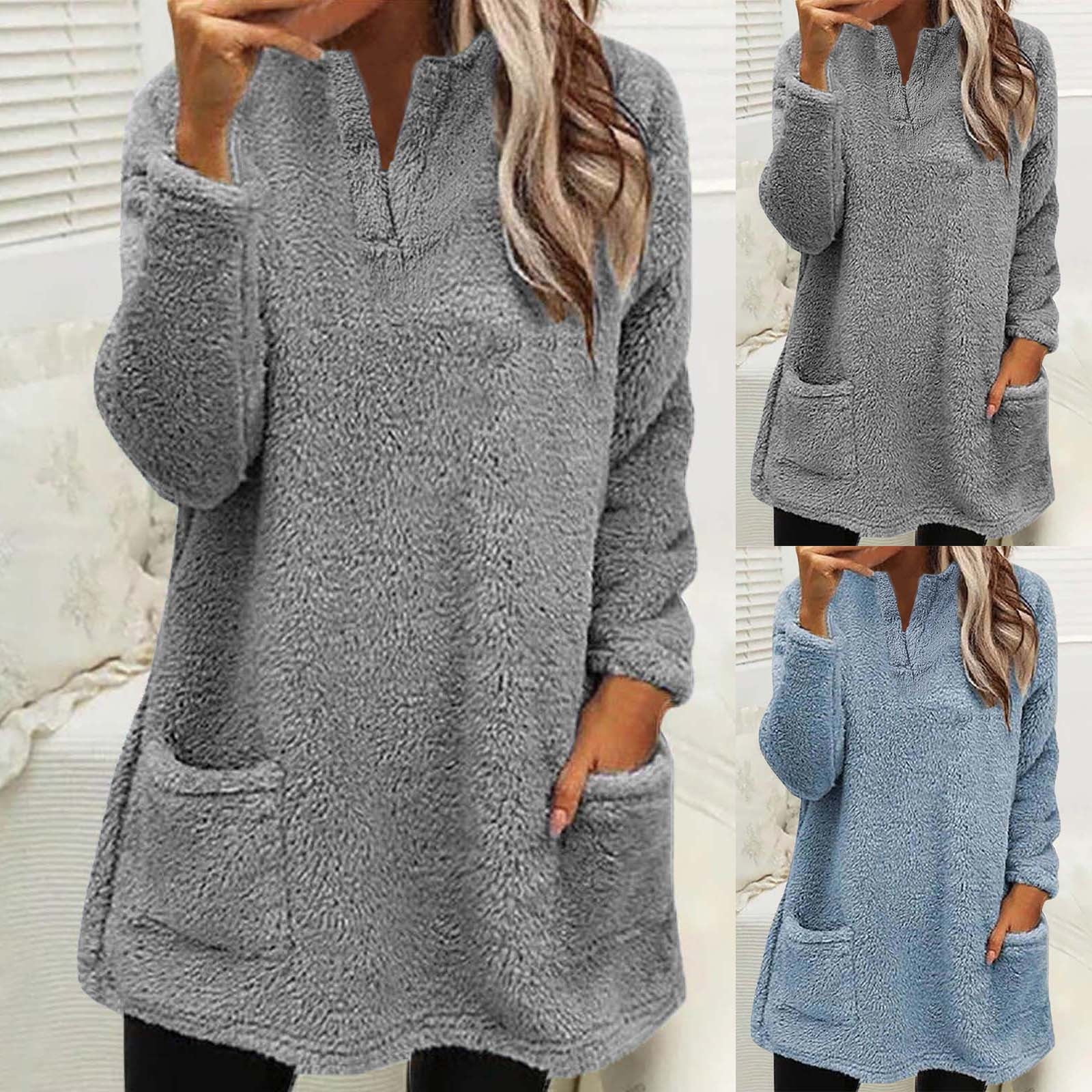 Click here for Eqwljwe Fleece Loungewear Women Fuzzy Plush Sweats... prices