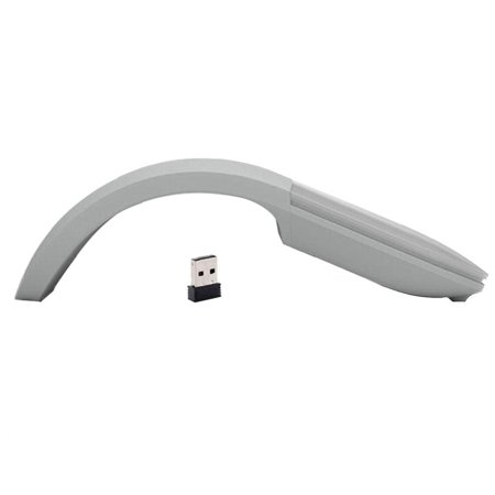 Wireless Mouse Folding Touch Mice Portable Arc Optical Mouse with USB ...