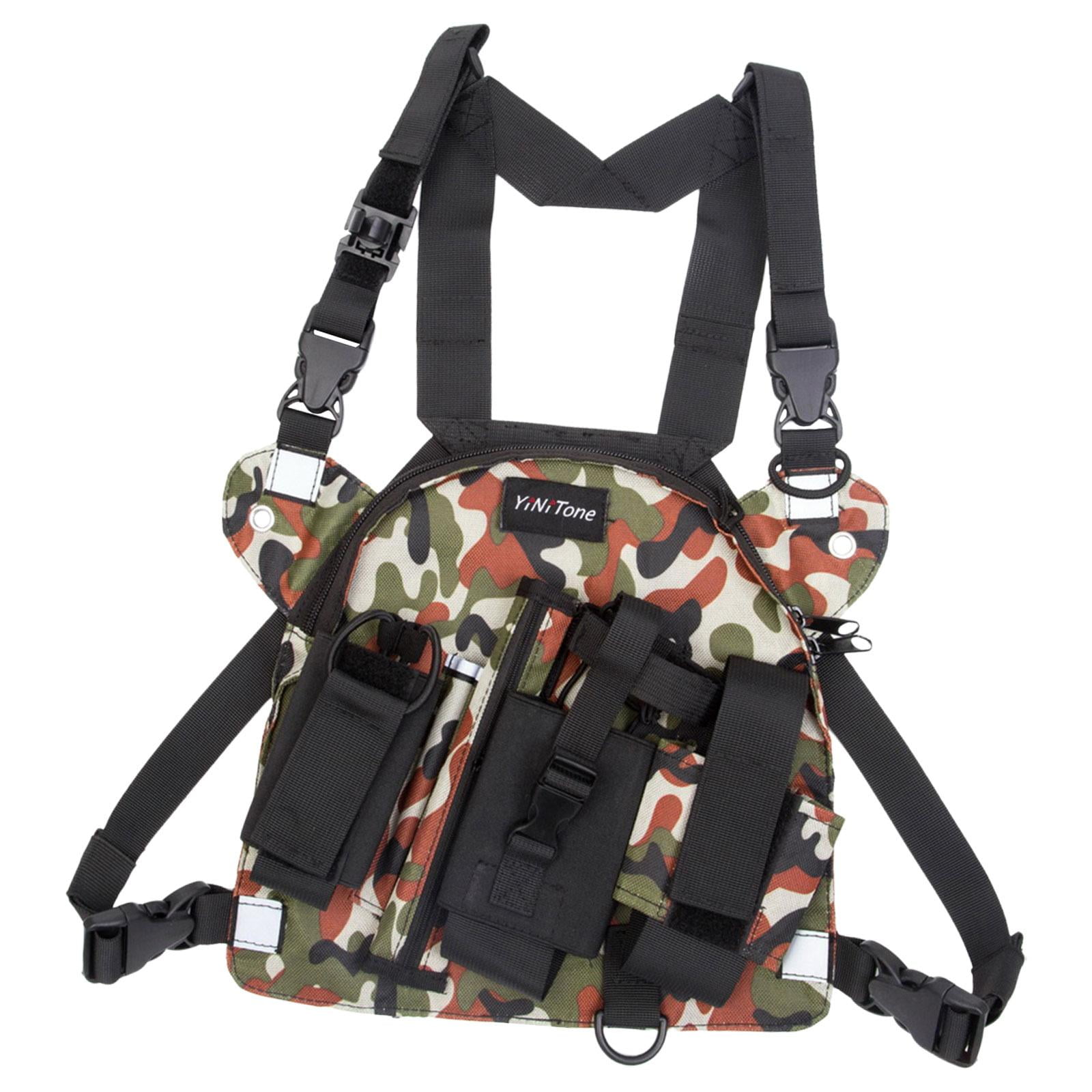 Chest Harness Radio Chest Harness Bag for Cycling Camping C - Walmart.com