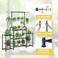 Simple Trending Plant Stand Indoor Outdoor, Metal 3 Tier Tall Hanging ...