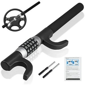 The Club Premier Twin Hooks Steering Wheel Lock, Black - Walmart.com