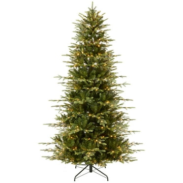 Best Choice Products 9ft Pre-Lit Artificial Aspen Noble Fir Christmas ...