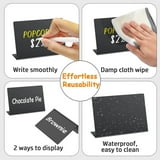 Isvgxsz Acrylic Mini Chalkboard Signs for Food,Black Mini Tabletop ...