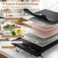Costway 1300W Electric Grill with Removable Touch Panel, Adjustable ...