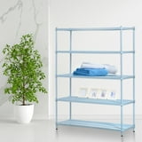 Design Ideas MeshWorks 5-Tier Metal Storage Shelving Unit, Heavy-Duty ...