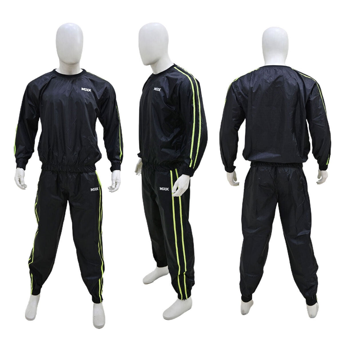 MRX Heavy Duty Sweat SAUNA SUIT Exercise Gym Suit Fitness Weight Loss ...