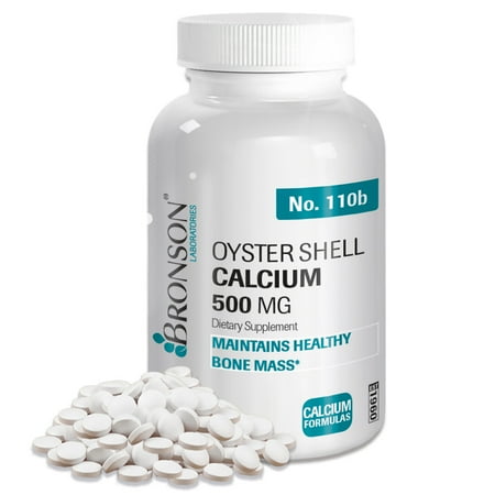 Bronson Oyster Shell Calcium 500 mg, 250 Tablets - Walmart.com