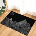 Abstract Line Peaks Door Mat Modern Geometric Lines Sunset Hills ...