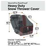 Classic Accessories StormPro Waterproof Heavy-Duty Snow Thrower Cover ...