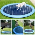 AUMIY PVC Pet Sprinkler Mat Slip-Resistant Dog Splash Pad with ...