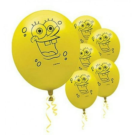 SpongeBob SquarePants Latex Balloons (6ct) - Walmart.com