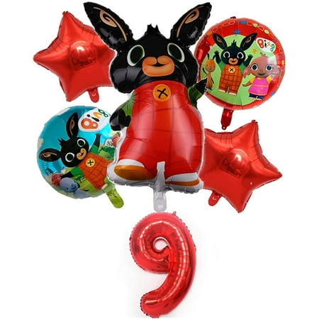 Balloons Rabbit Party Decoration 18inch Foil Balloon Cartoon Bing ...