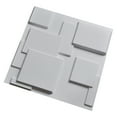 Art3d Squares Design 19.7 in. x 19.7 in. PVC 3D Wall Panel (12-Pack ...