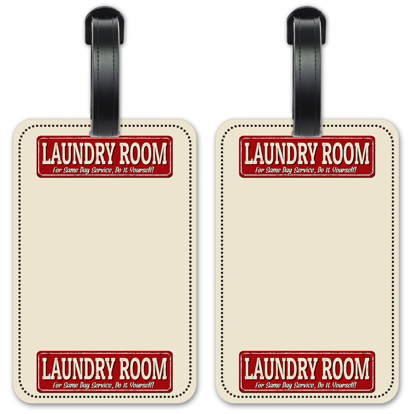 Laundry Room - Luggage ID Tags / Suitcase Identification Cards - Set of ...