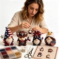 4Piece Beaded Gnome DIY Kit, DIY Handmade Bead Art, Holiday Gnome Bead ...