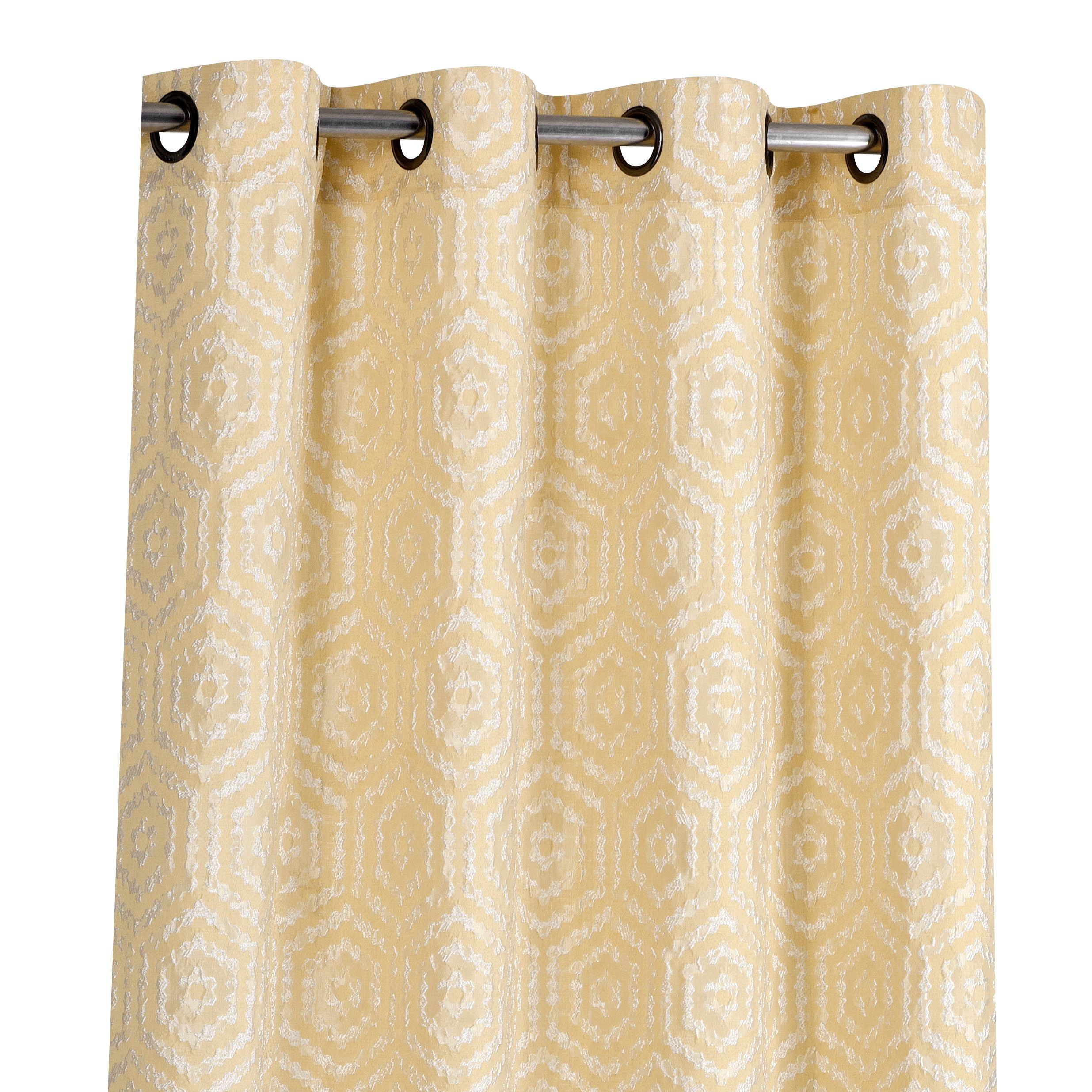 2 Pack, Regal Home Collections Brighton Grommet Curtain Panel Pair 54"W ...