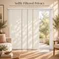 Chicology Cordless Panel Track Vertical Blinds, Light Filtering, Cream ...