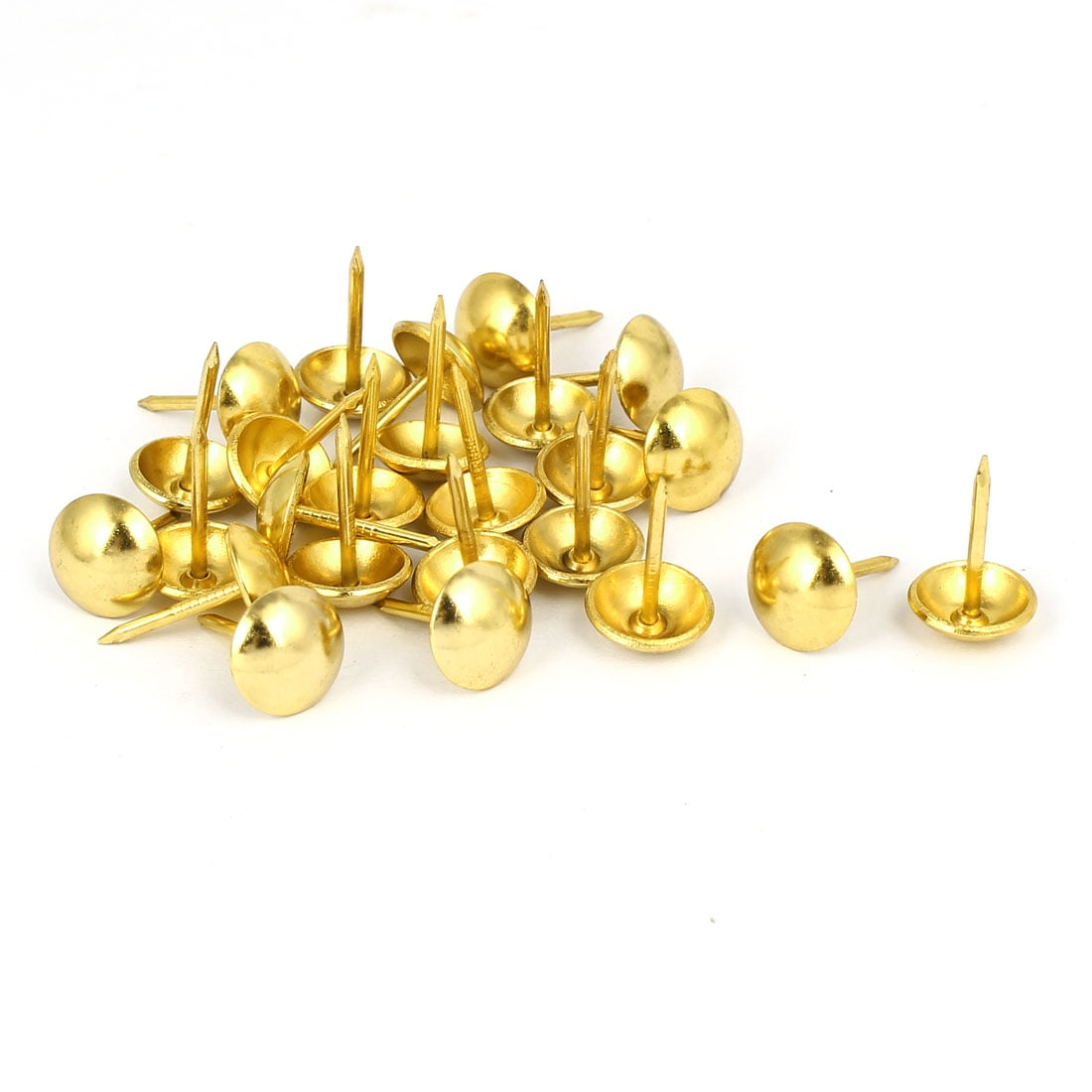 Home Furniture Upholstery Thumb Tack Nail Push Pin Gold Tone 11mm x ...