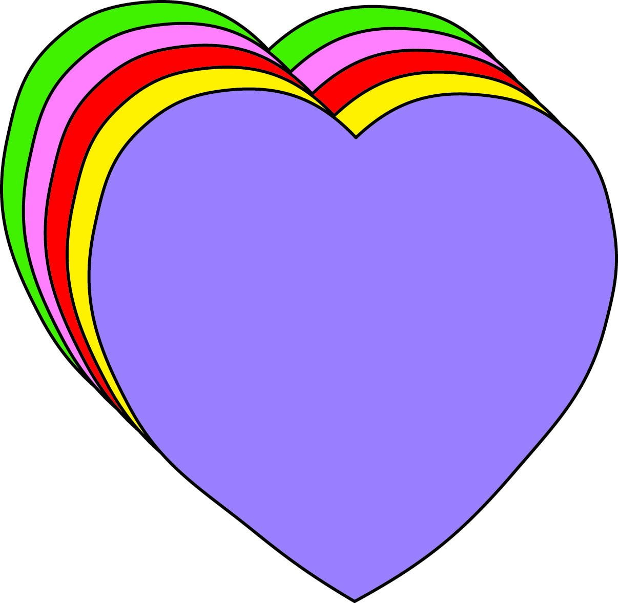 Small Assorted Color Creative Foam Cut-Outs - Heart - Walmart.com