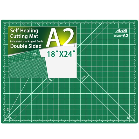OLFA 9880 RM-CG 12-Inch x 18-Inch Self-Healing Double-Sided Rotary Mat ...
